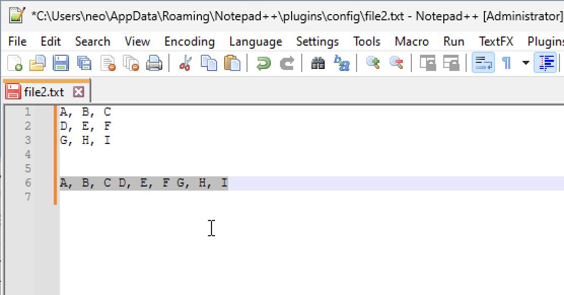 How to Transpose Data in Notepad++ (Rows to Column) | Code2care